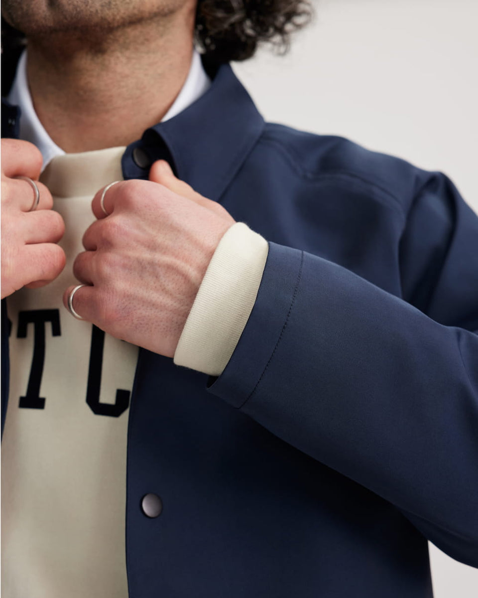 Men's Westerly Coach Jacket - Black | Vessi Footwear Canada 🇨🇦