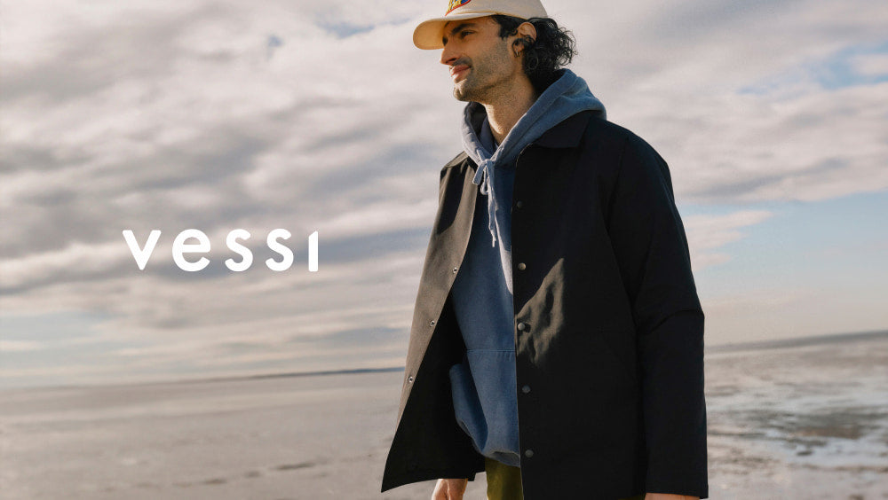 Men's Westerly Coach Jacket - Black | Vessi Footwear Canada 🇨🇦